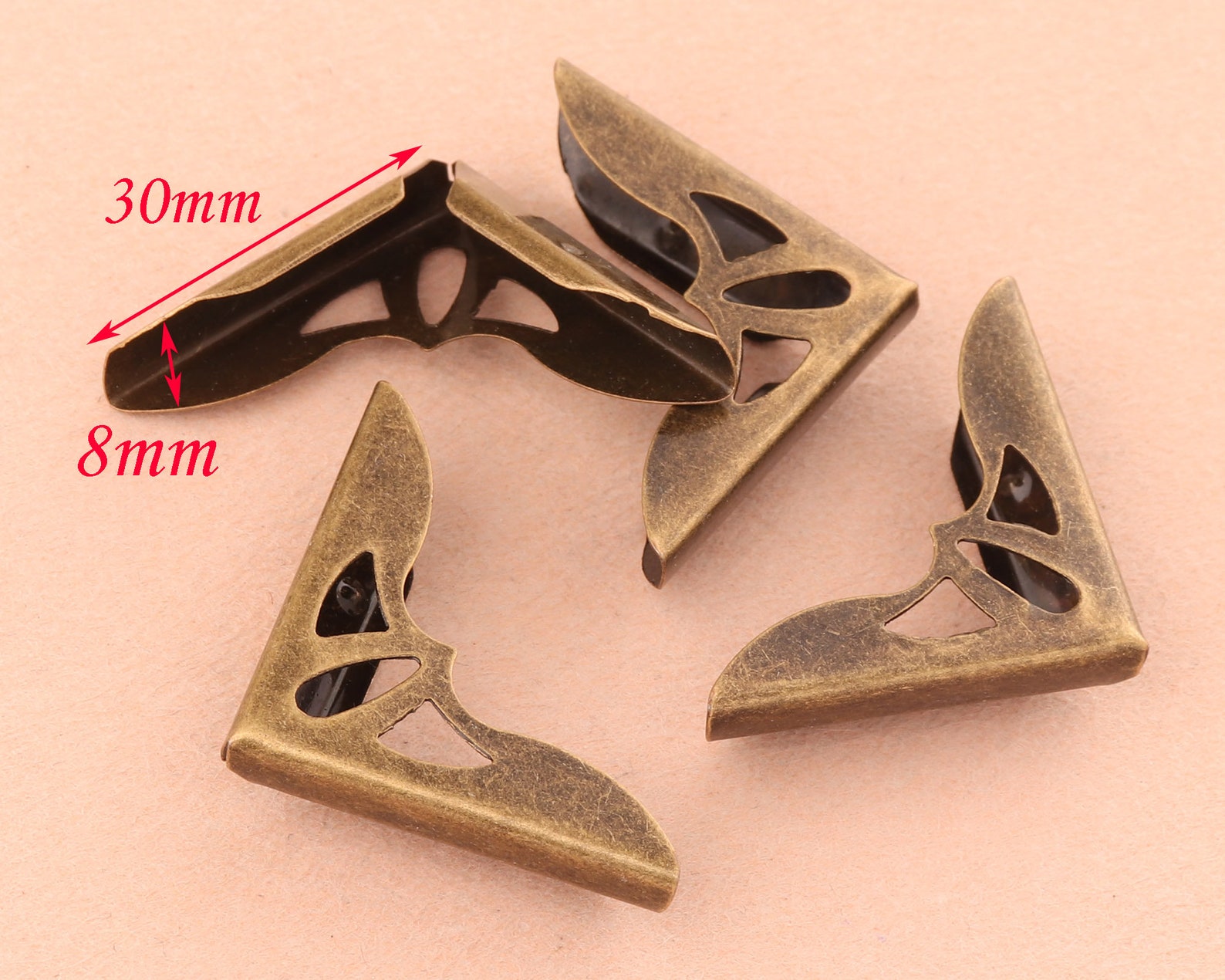 30mm Bronze Metal Corner Protection Corners Vintage Box Corner - Etsy
