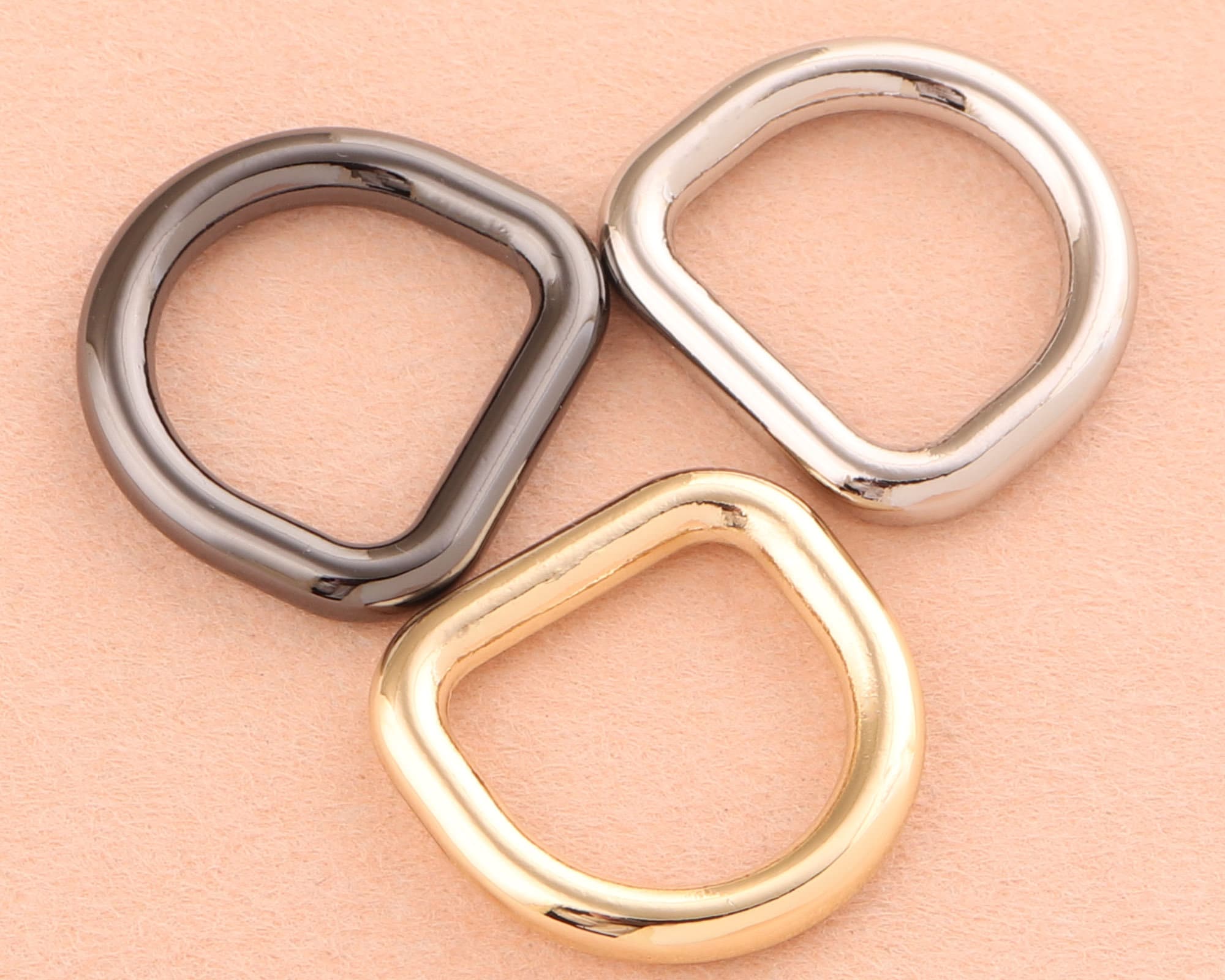 18mm Silver D Ring Slide Adjustable Buckles Loopmetal D Rings - Etsy