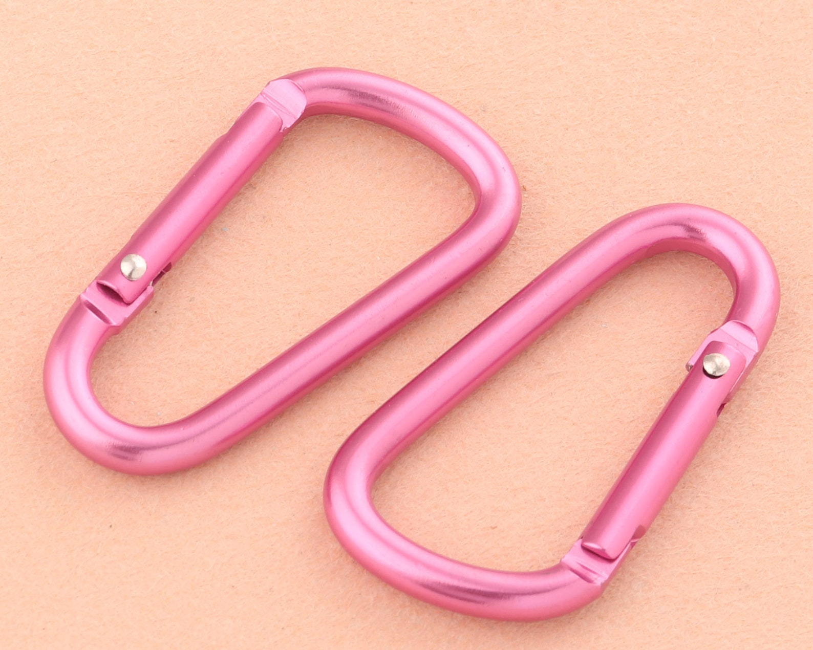 Pink Carabiner D Buckle3825mm Climbing Keychain Clipkey - Etsy