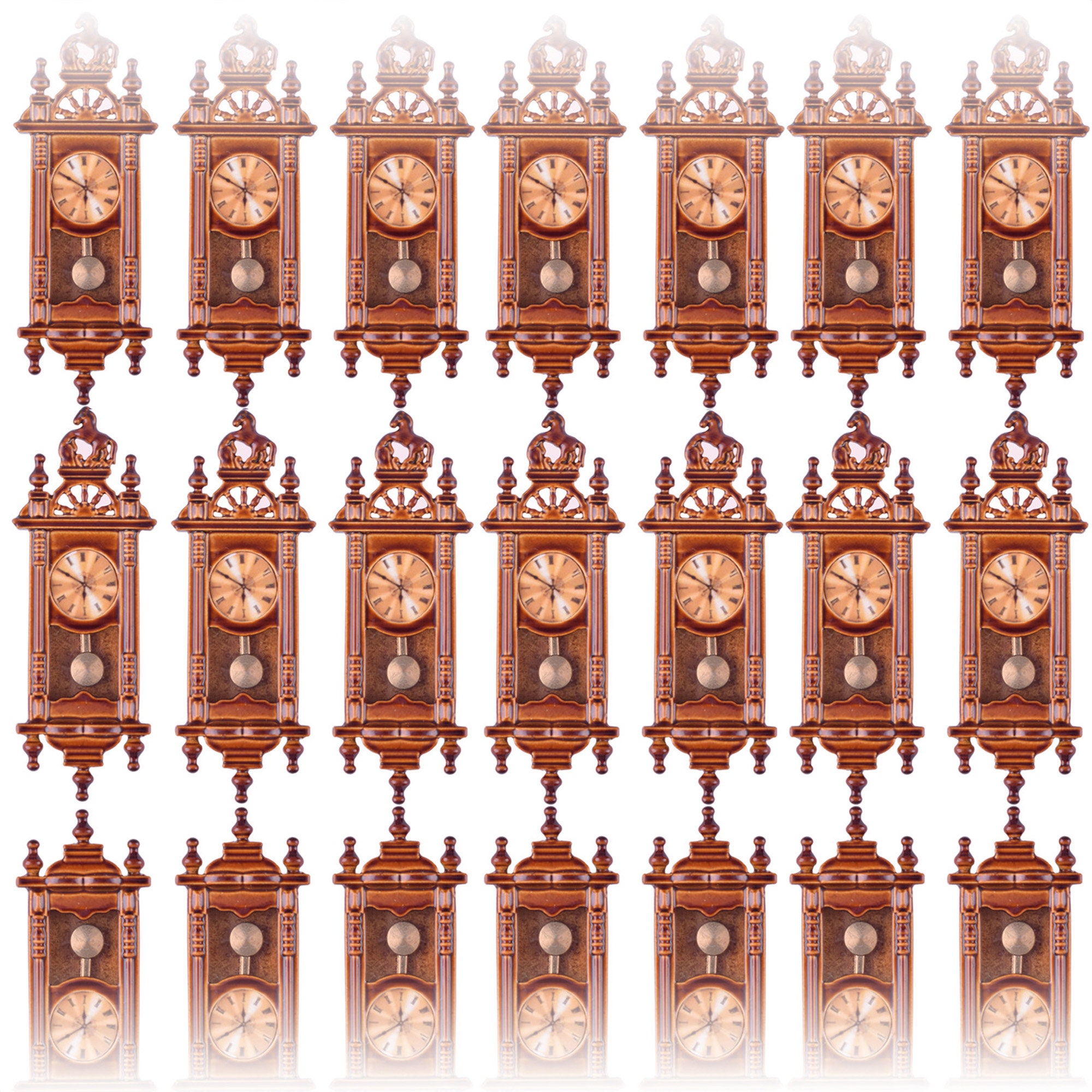 Mini Retro Pendulum Wall Clock Pendulum Miniature Clocks | Etsy