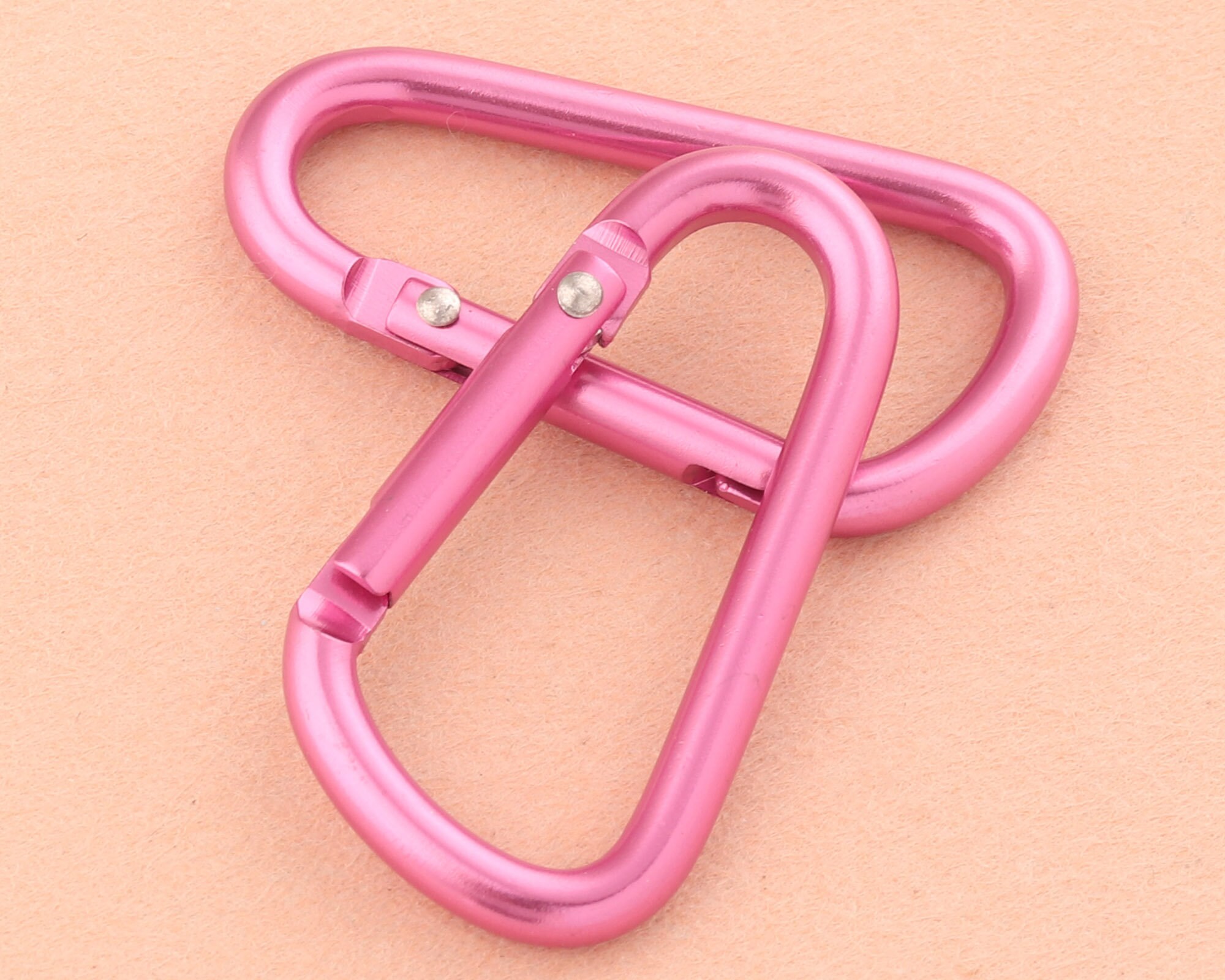 Pink Carabiner D Buckle3825mm Climbing Keychain Clipkey - Etsy