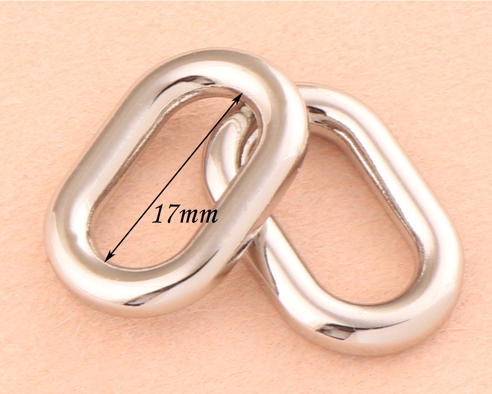 16mm Metal Oval Loop Ringsilver Bag Strap Buckle Purse - Etsy UK