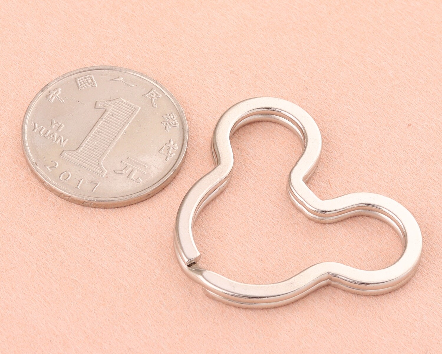 Mickey Mouse Split Key Rings Key Chain Suppliessilver Rose - Etsy