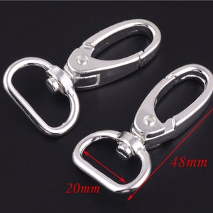 20mm Swivel Clasps Claw,plated Silver Swivel Dog Hook,lobster Clasp ...