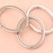 Silver Oval Split Key Rings Key Chain Supplies,o Round Ring Loop ...