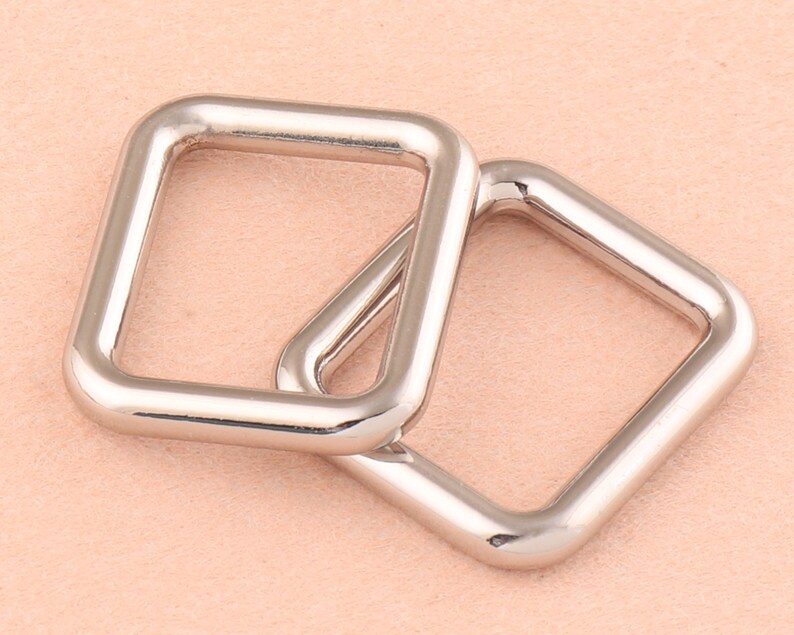 20mm Silver Rectangle Buckle Ring for Bag Belt Loop - Etsy