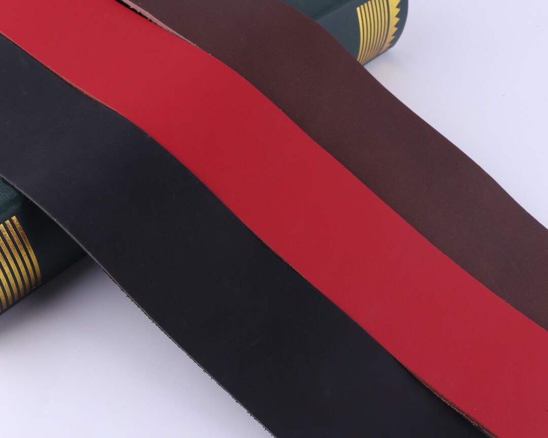 2 Inch Red Leather Strap,leather for Belts,italian Genuine Leather ...