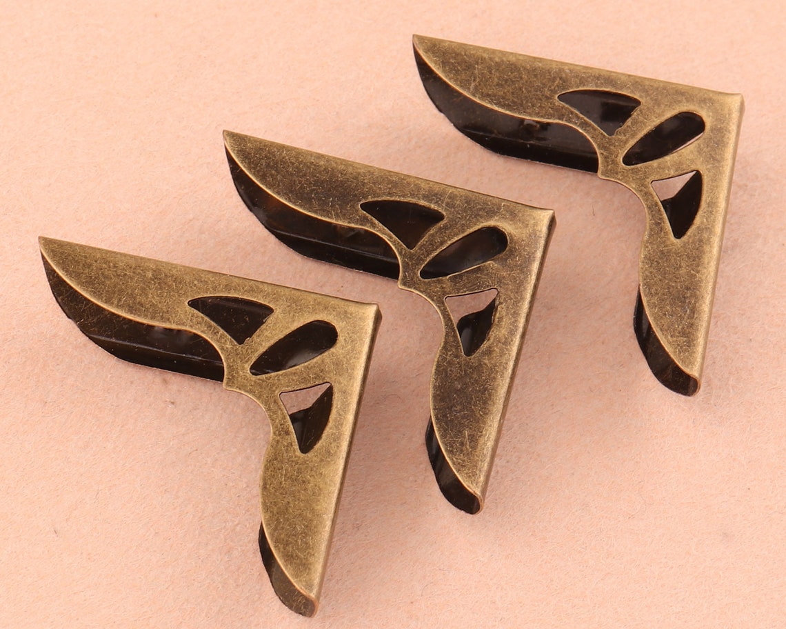 30mm Bronze Metal Corner Protection Corners Vintage Box Corner - Etsy