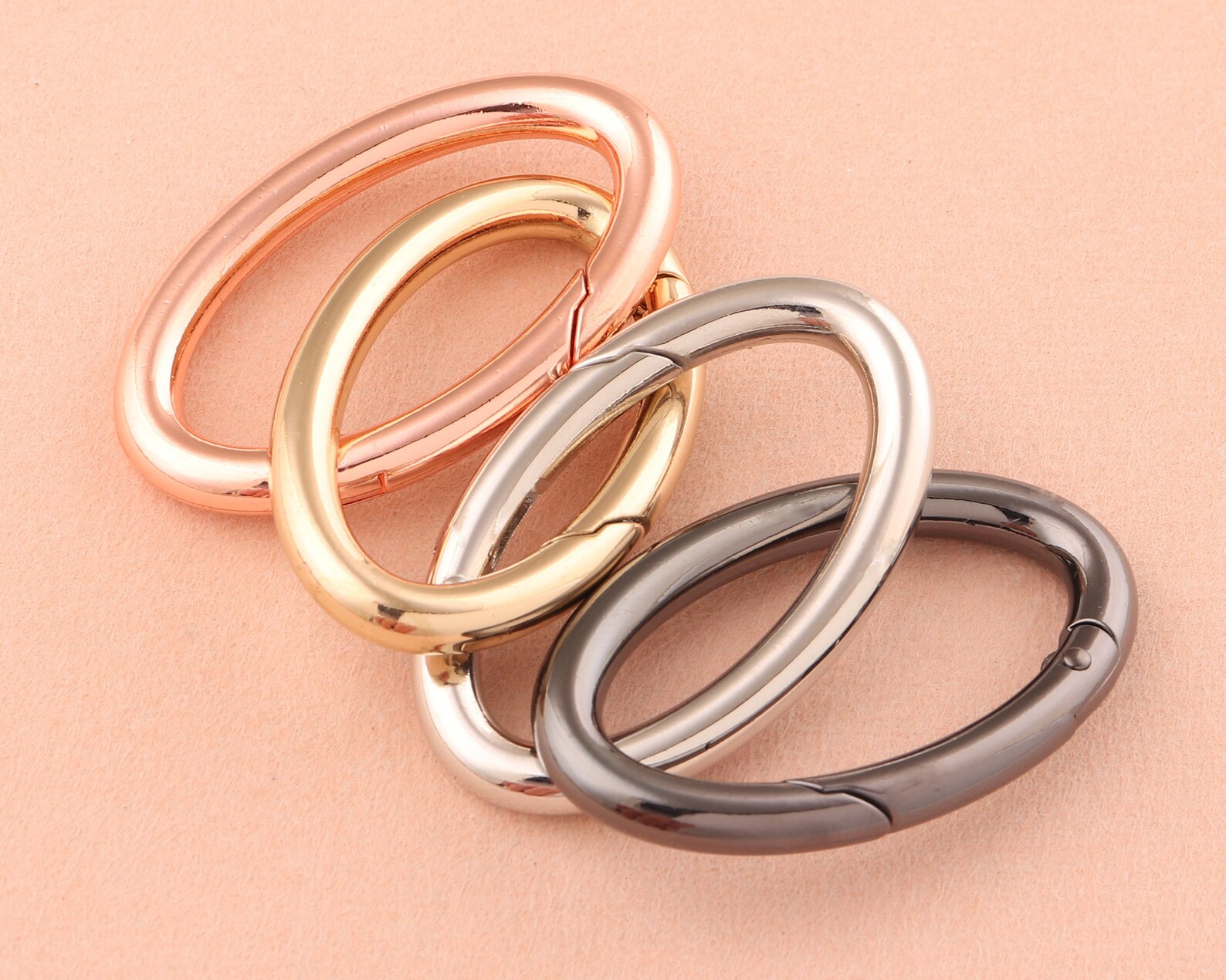 38mm Round Ring Gate silver gold Oval Spring Snap ring Gate O | Etsy