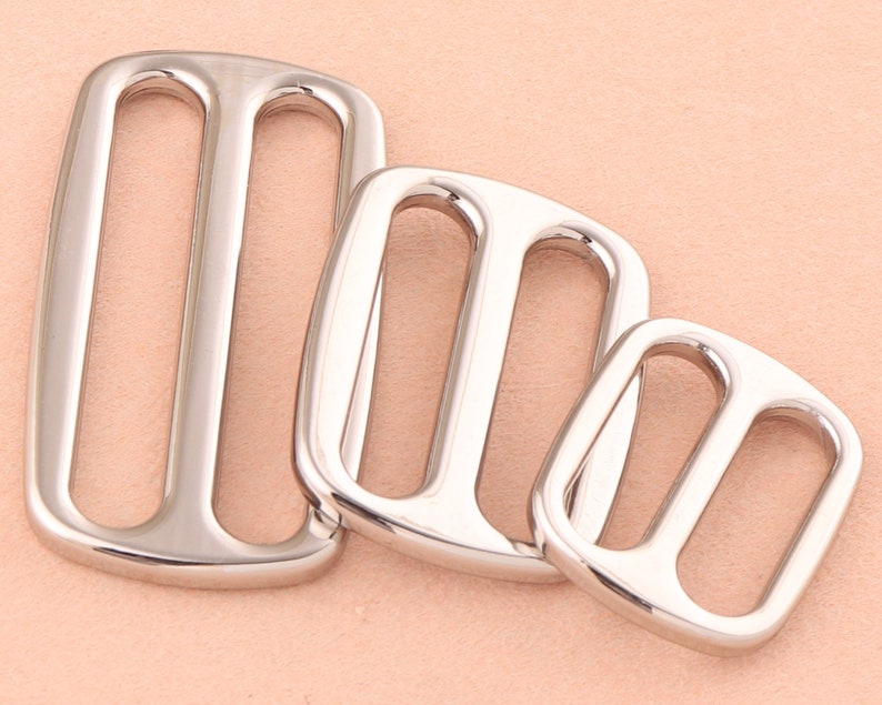 19-38mm Silver Adjustable Belt Buckle Slide Round - Etsy