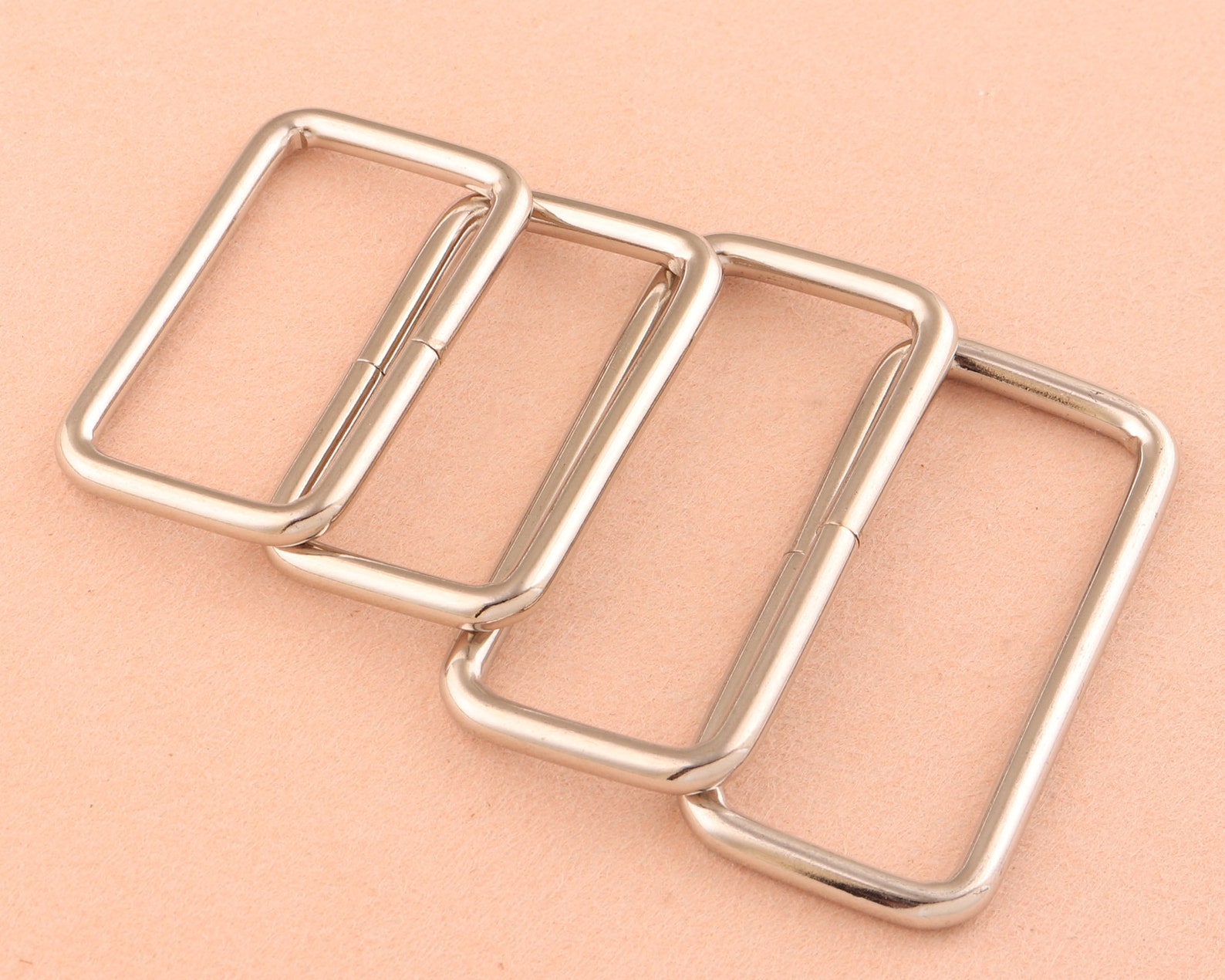 38/50mm silver Adjuster Buckle Slide BucklesMetal Purse | Etsy