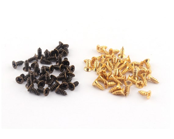 5mm bronze Woodworking Screws Hinge box Hardware Round Head | Etsy