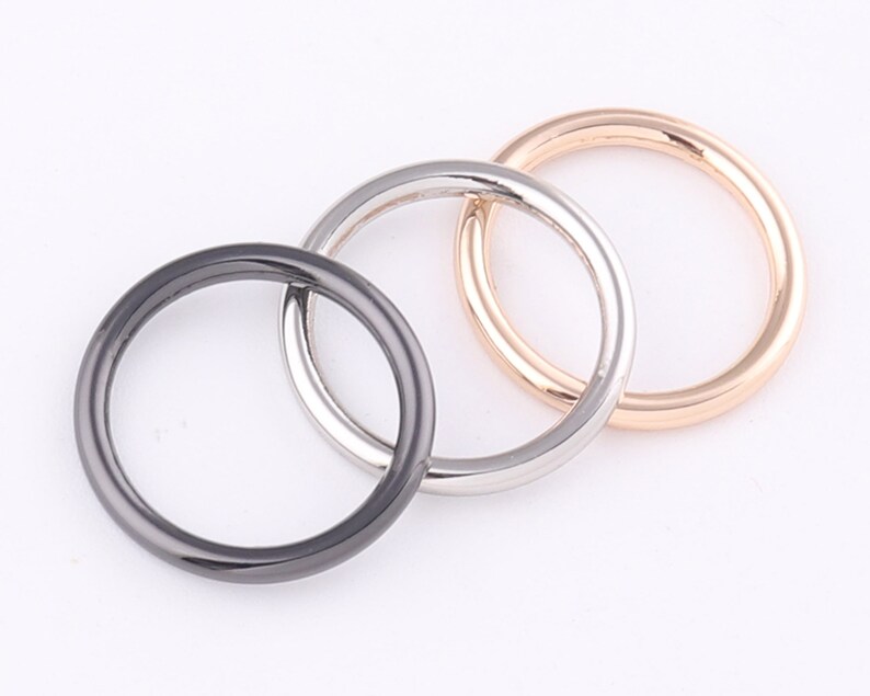 13mm Metal O Rings Welded Loop Silver Round Strap Ring Key - Etsy