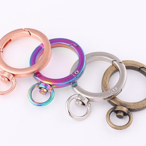 25mm Rainbow Spring Round Rings Lanyard Snap Hook Gate O Ring,metal ...