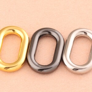 16mm Metal Oval Loop Ring,silver Bag Strap Buckle Purse Ring,webbing ...