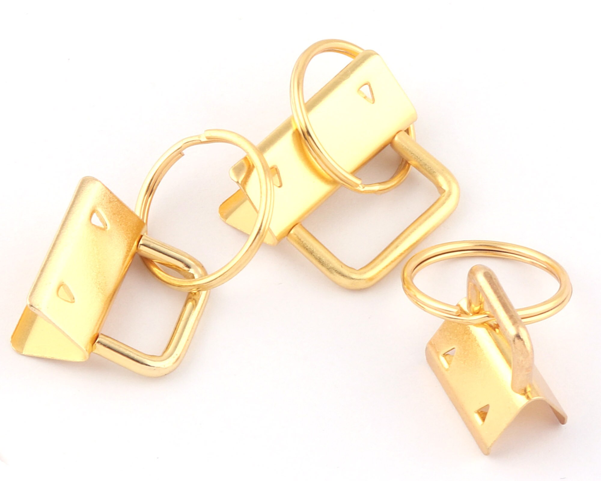 20-32mm Gold Key Fob Hardware With Key Rings Sets Metal | Etsy