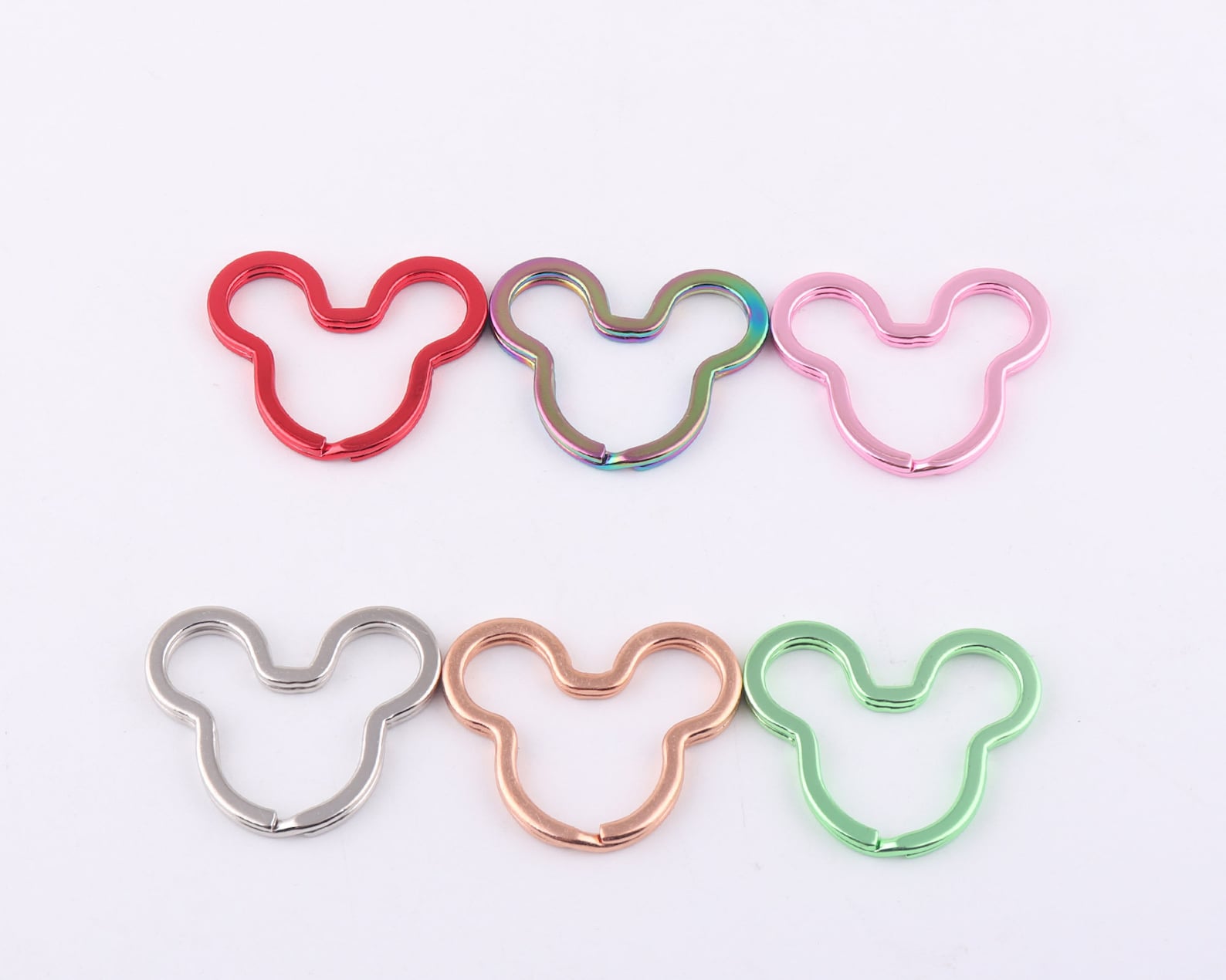 Pink Mickey Mouse Split Key Rings Key Chain Suppliesjump Ring - Etsy