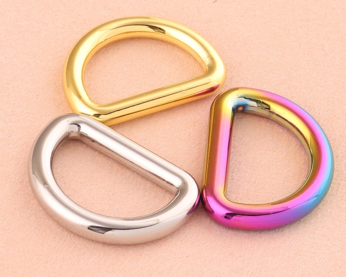 20mm Rainbow D Ring Slide Adjustable Buckles Loopmetal D - Etsy