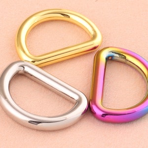 20mm Rainbow D Ring Slide Adjustable Buckles Loopmetal D - Etsy