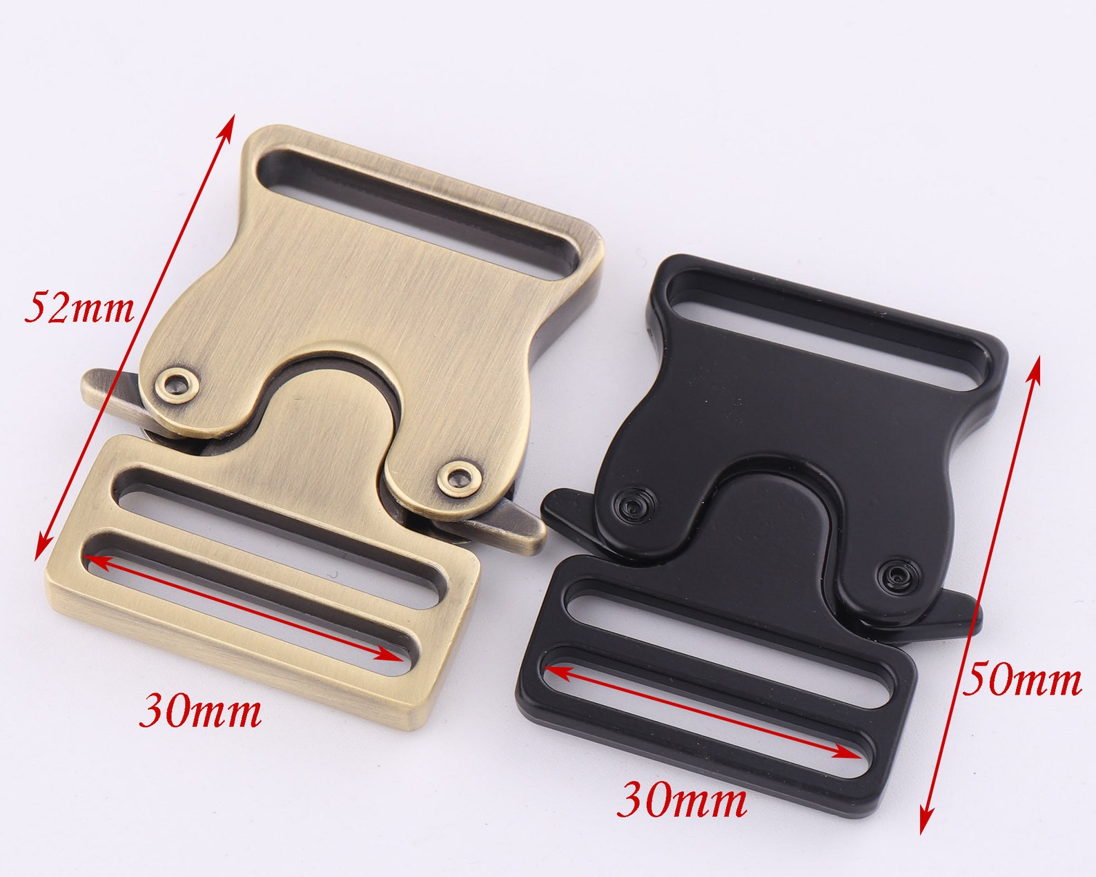 30mm Bronze Metal Release Buckle Adjustable Backpack Buckles - Etsy