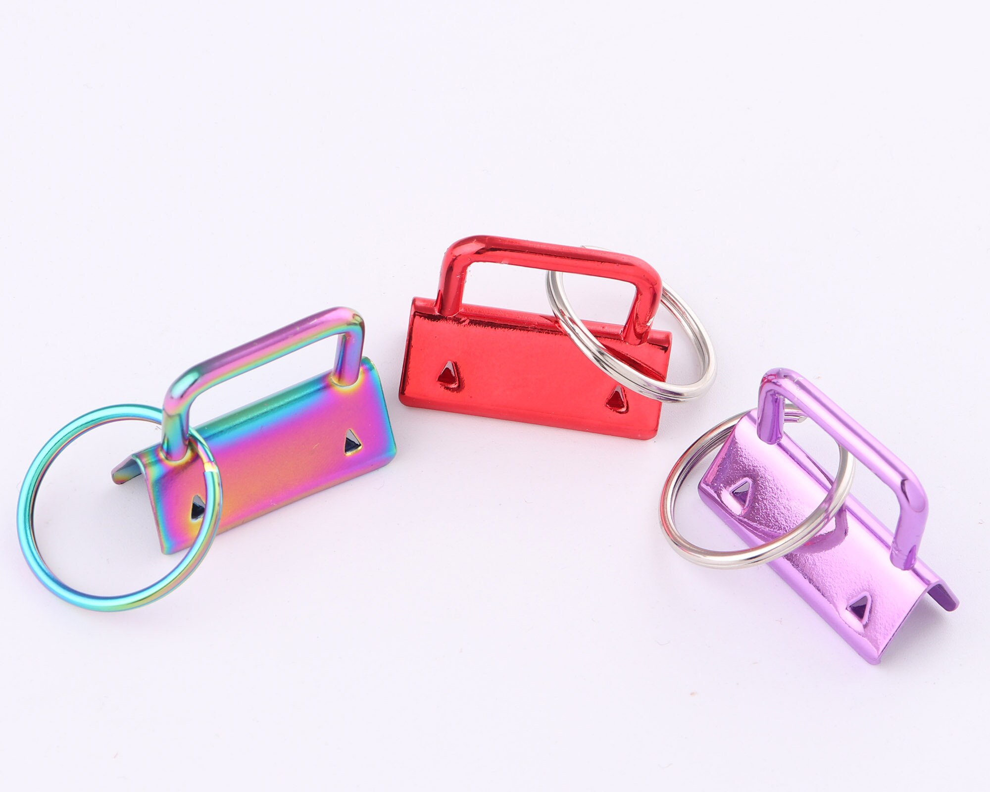 25/32mm Rainbow Key Fob Hardware With Key Rings Sets Metal | Etsy