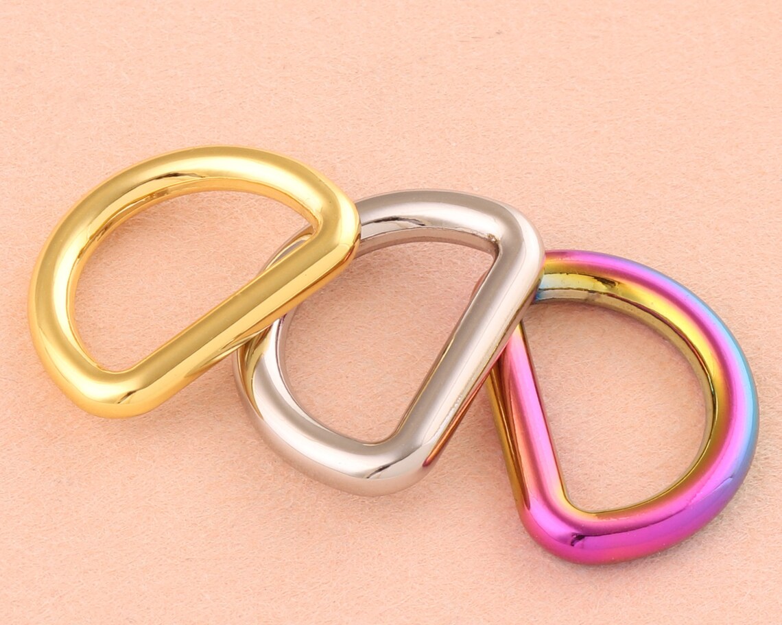 20mm Rainbow D Ring Slide Adjustable Buckles Loopmetal D - Etsy