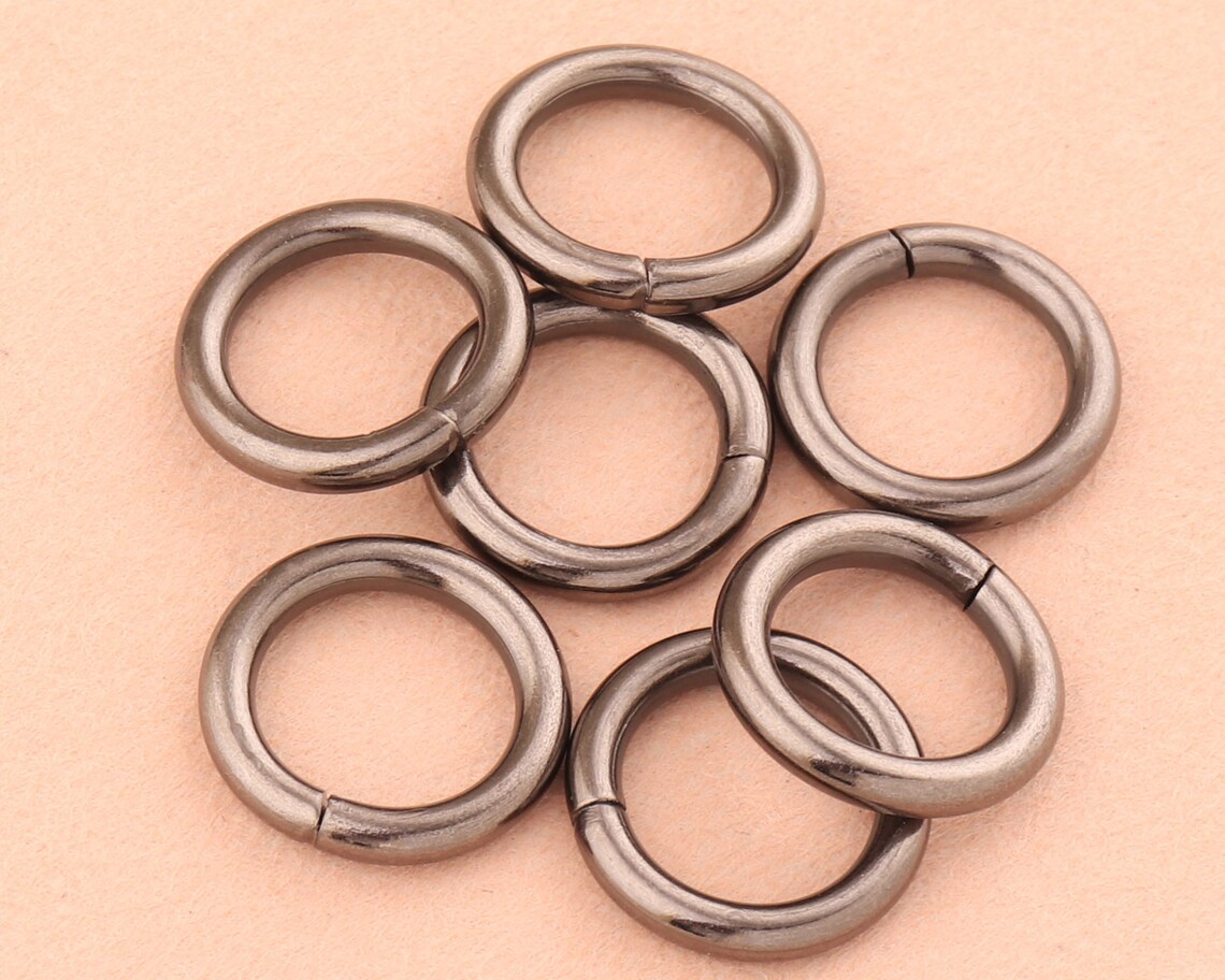 13mm Metal O Rings Welded Metal Loops Gunmetal Round Formed - Etsy