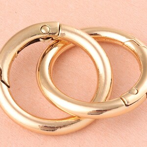 25mm Round Ring Gate Gold Spring Snap Hook Gate O Ringmetal - Etsy