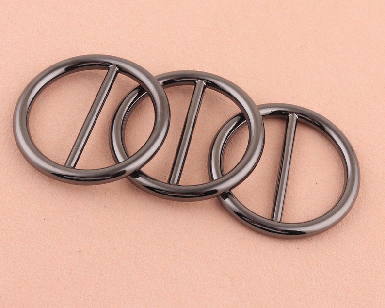 1 Adjuster Buckles Round center Slide BucklesMetal | Etsy