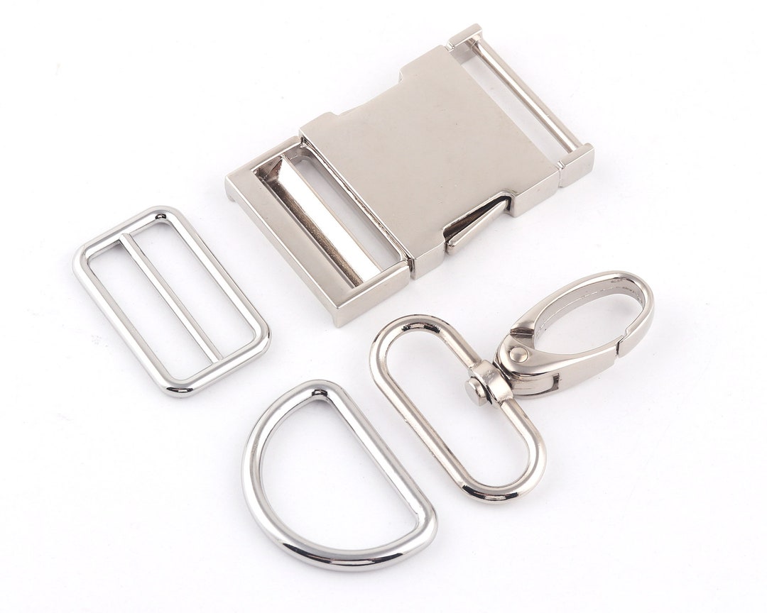 30mm Silver Metal Release Buckles,dog Collar Hardware Adjuster Purse ...