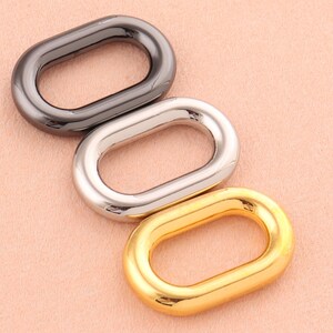 17mm Oval Adjuster Buckle Slide Buckles Ringmetal Loop Purse - Etsy