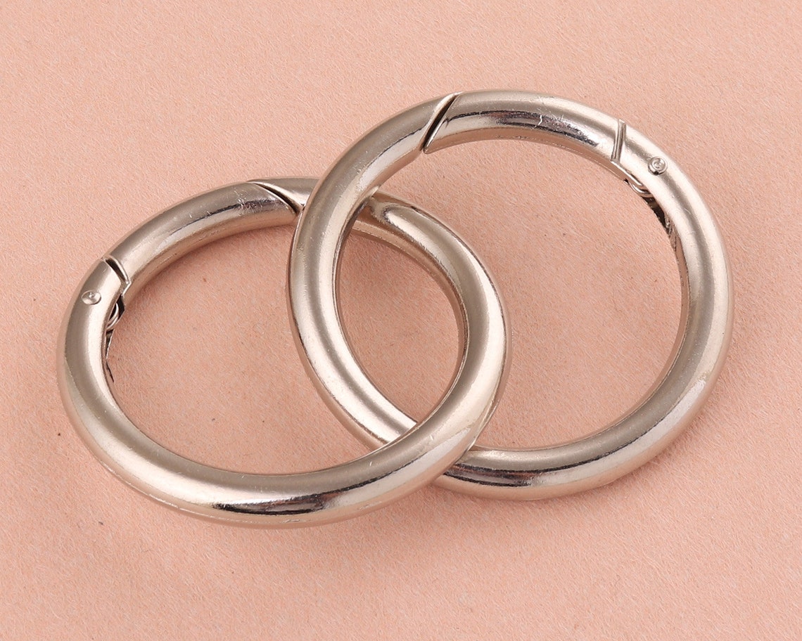 38mm Round Ring Gate Silver Spring Snap Hook Gate O Ringmetal - Etsy
