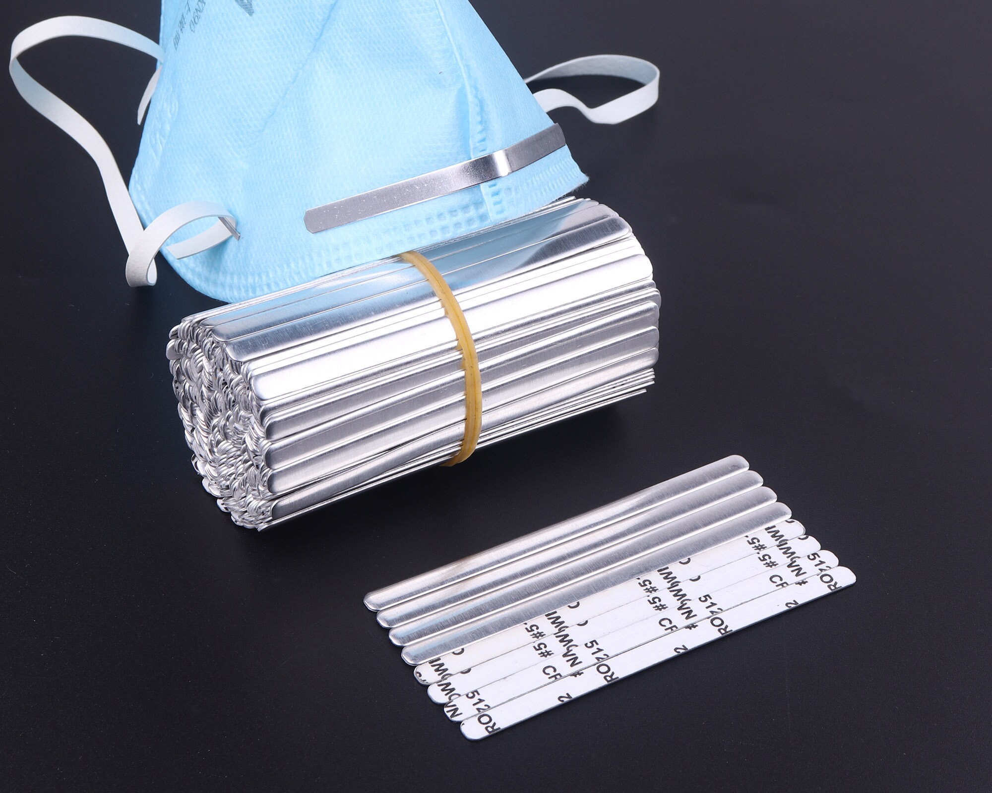 Silver Aluminum Nose Strip Bridge Elastic Cord for Face Mask - Etsy