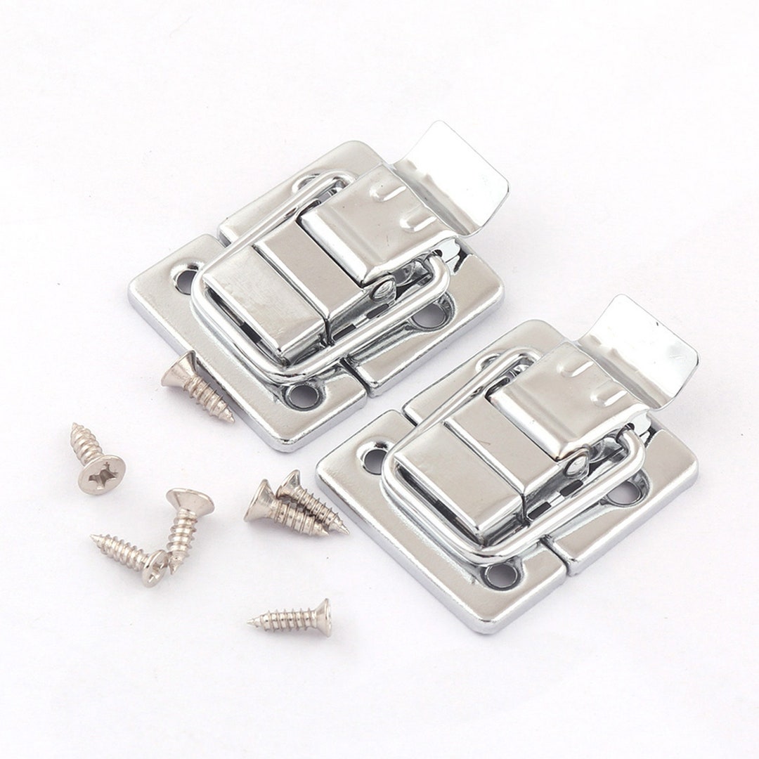 Silver Metal Toggle Case Catch Latch Trunk Drawbolt Closure Chest ...