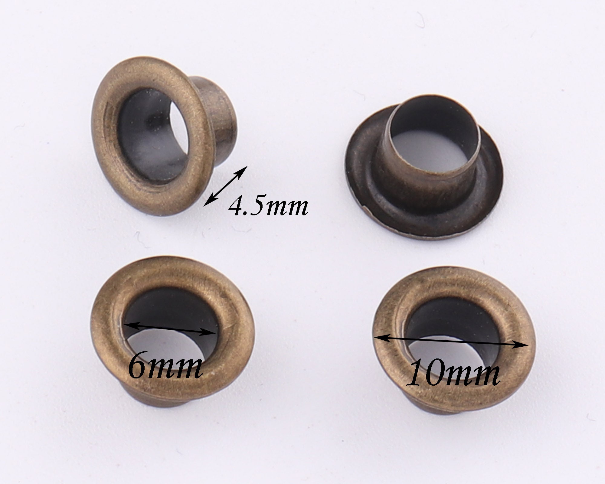 6mm rose gold eyelets grommets with washers Metal Grommets | Etsy