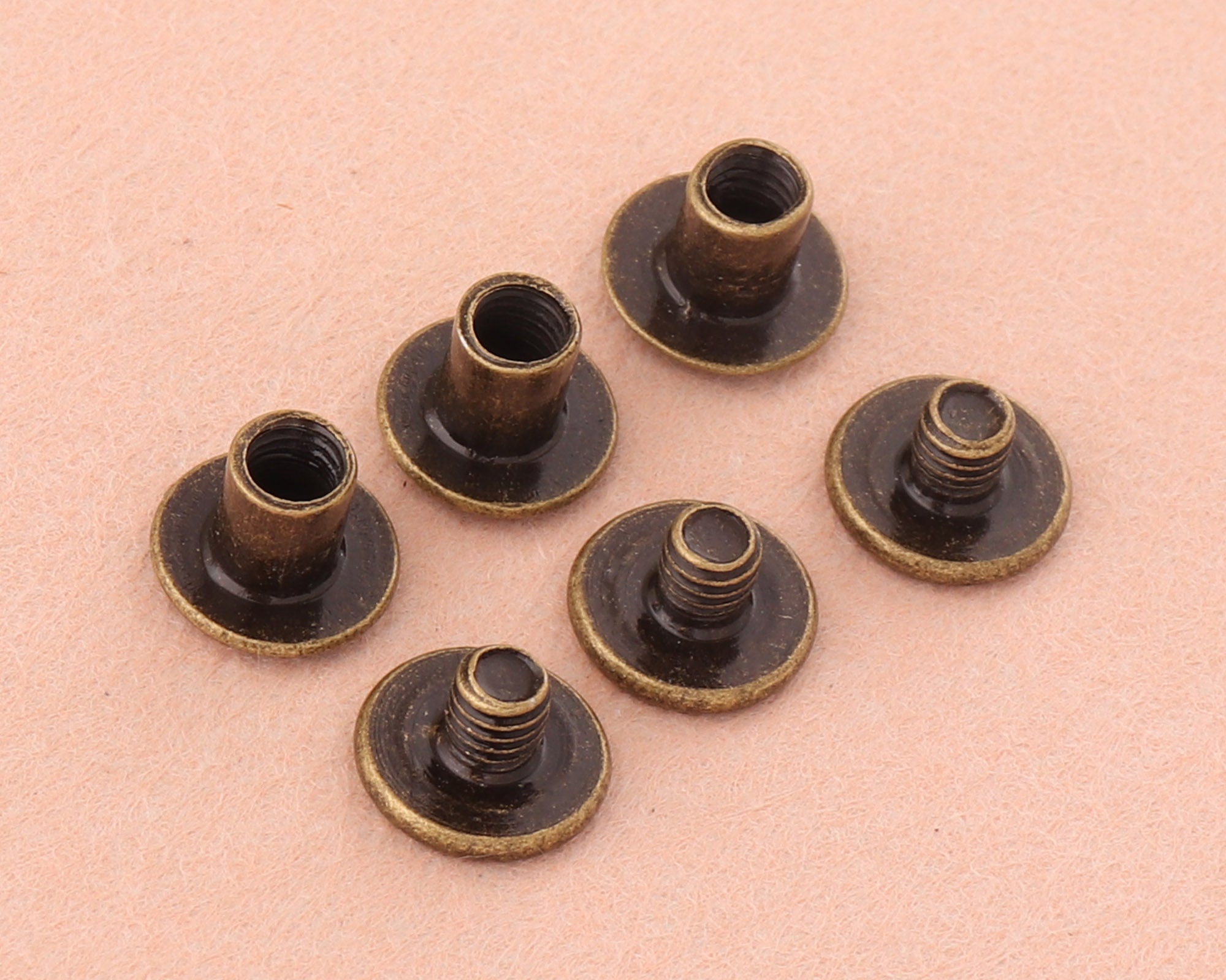 910mm Bronze Screw Rivets Metal Button Screw Back Studs Screw - Etsy