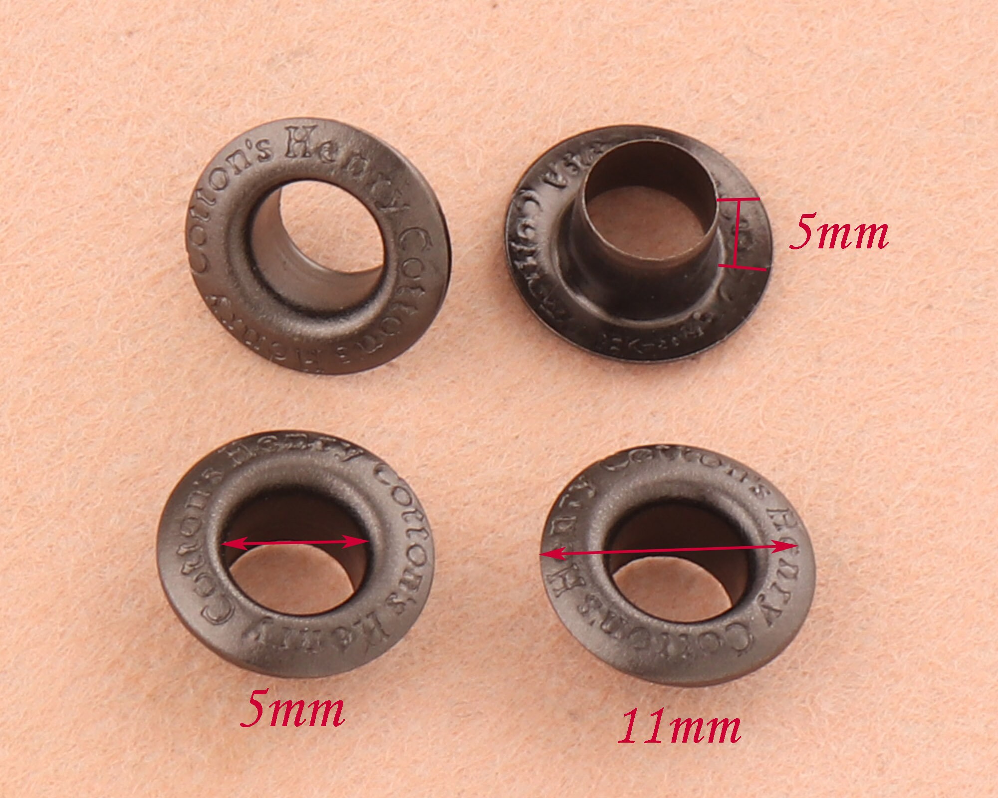 5mm Gunmetal Eyelets Grommets With Washers Metal Grommets - Etsy UK