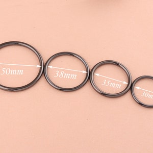 Metal O Rings Welded Metal Loops Gunmetal Round Formed Strap Ring,bag ...