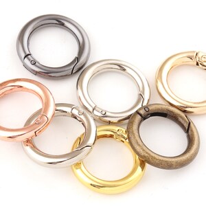 13/20mm Spring Round Ring Gate Spring Snap Hook Gate Rainbow O Ring ...