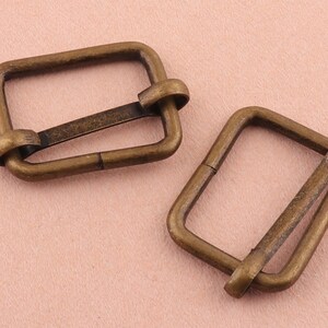 38mm Metal Belt Buckles Sliding Buckle,bronze Buckle Strap Purse Buckle ...