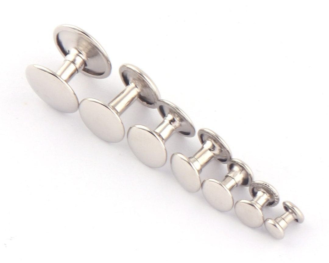 Silver Double Cap Rivets,metal Button Round Jewelry Rapid Rivet,rivet ...