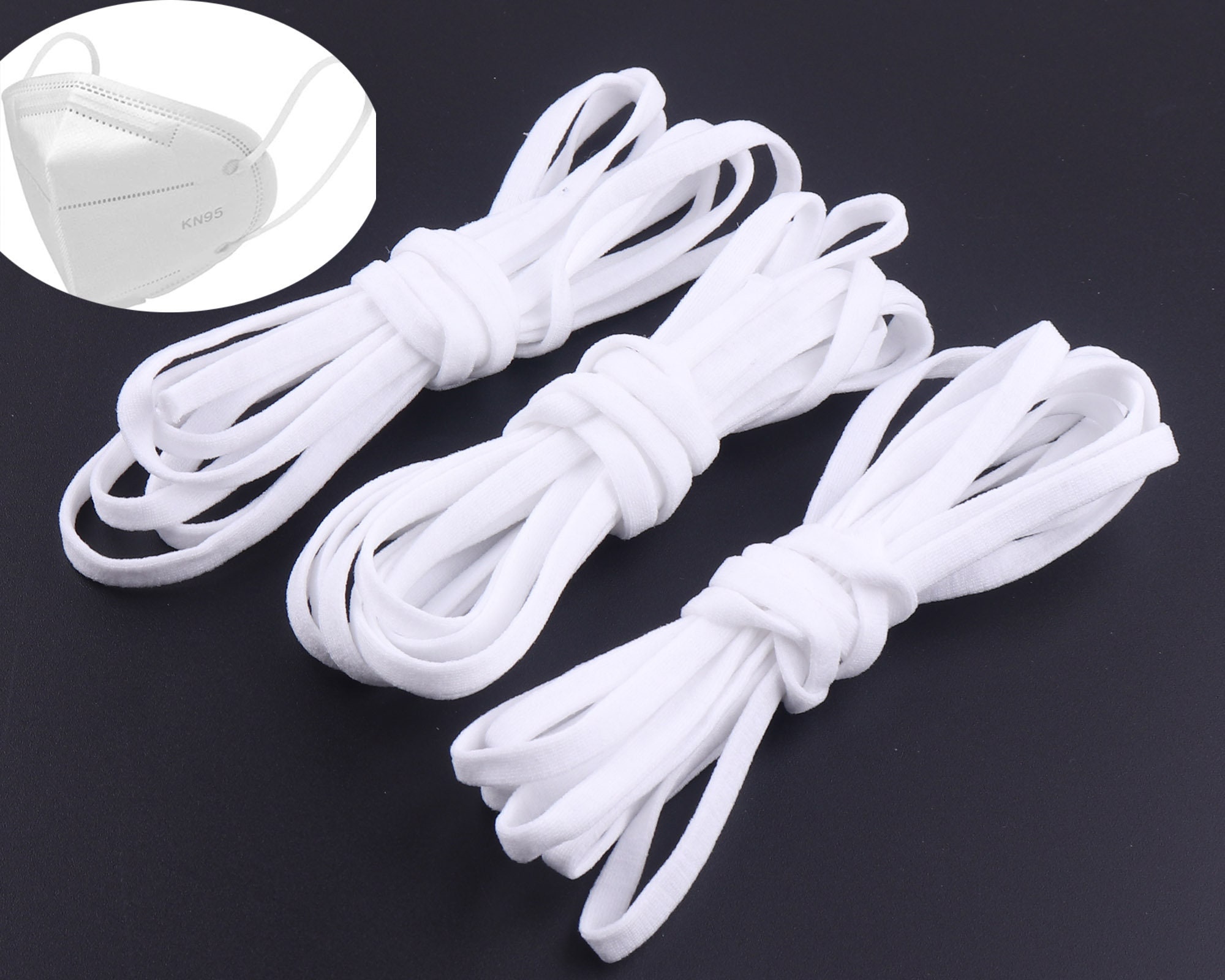 Silver Aluminum Nose Strip Bridge Elastic cord for Face Mask | Etsy