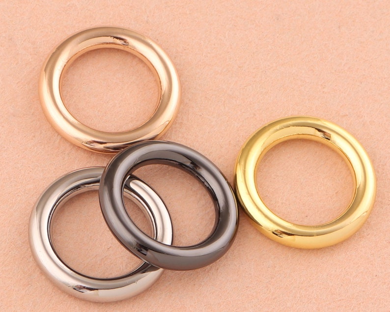 14mm Metal O Rings Welded Metal Loops Silver Round Formed - Etsy