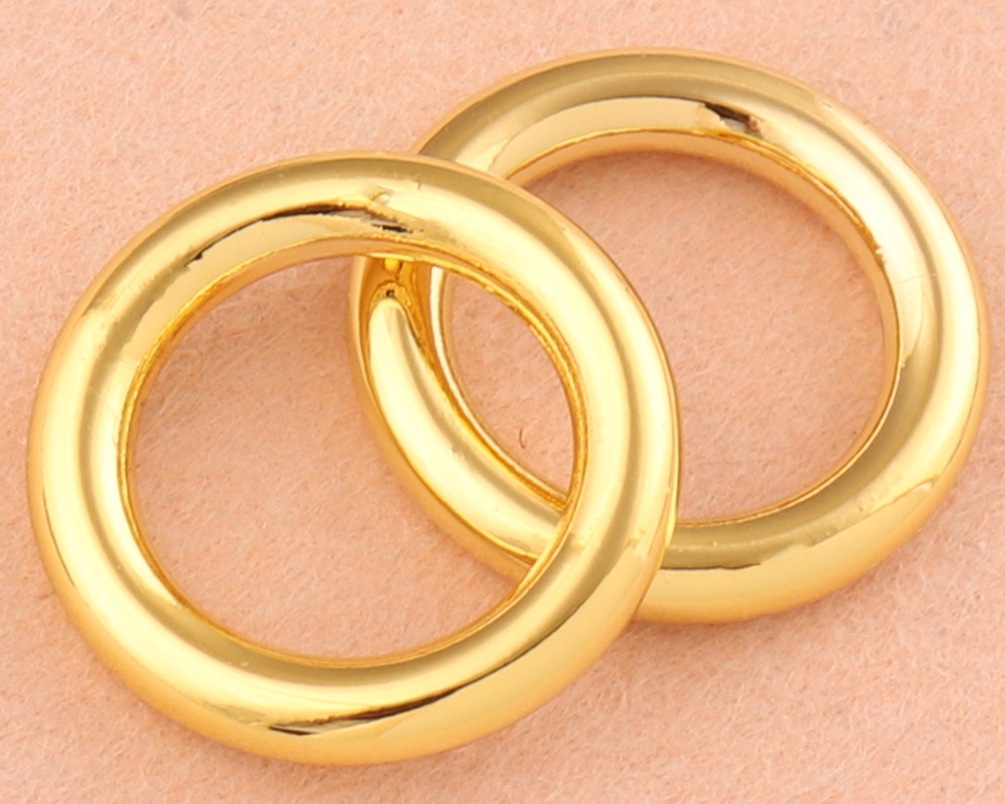 14mm Metal O Rings Welded Metal Loops Silver Round Formed - Etsy