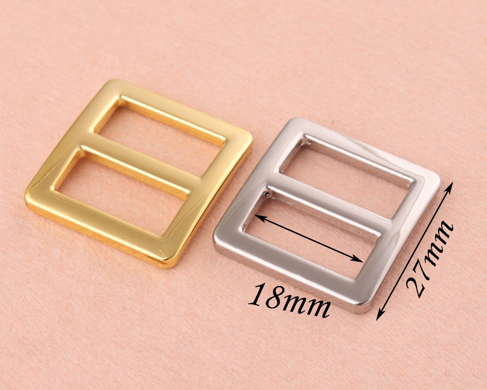 18mm Adjuster Buckle Slide BucklesMetal Purse Bucklessilver | Etsy