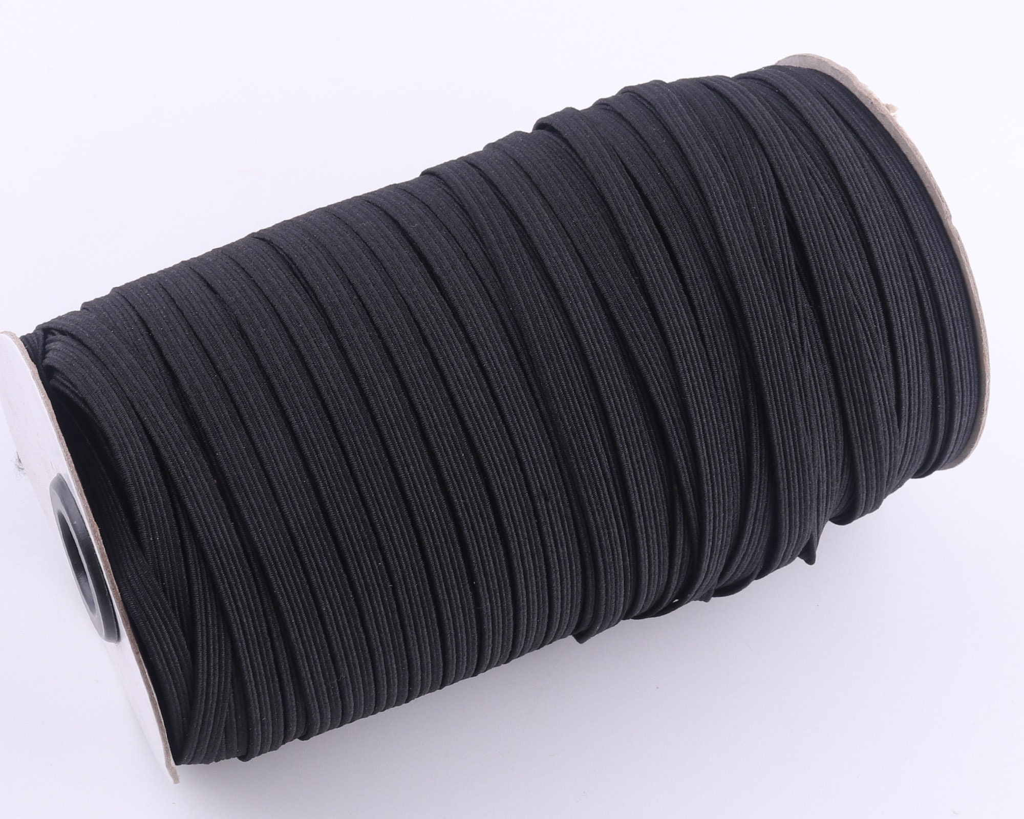 5mm black flat Elastic Cord for face mask Stretch Cord Elastic | Etsy