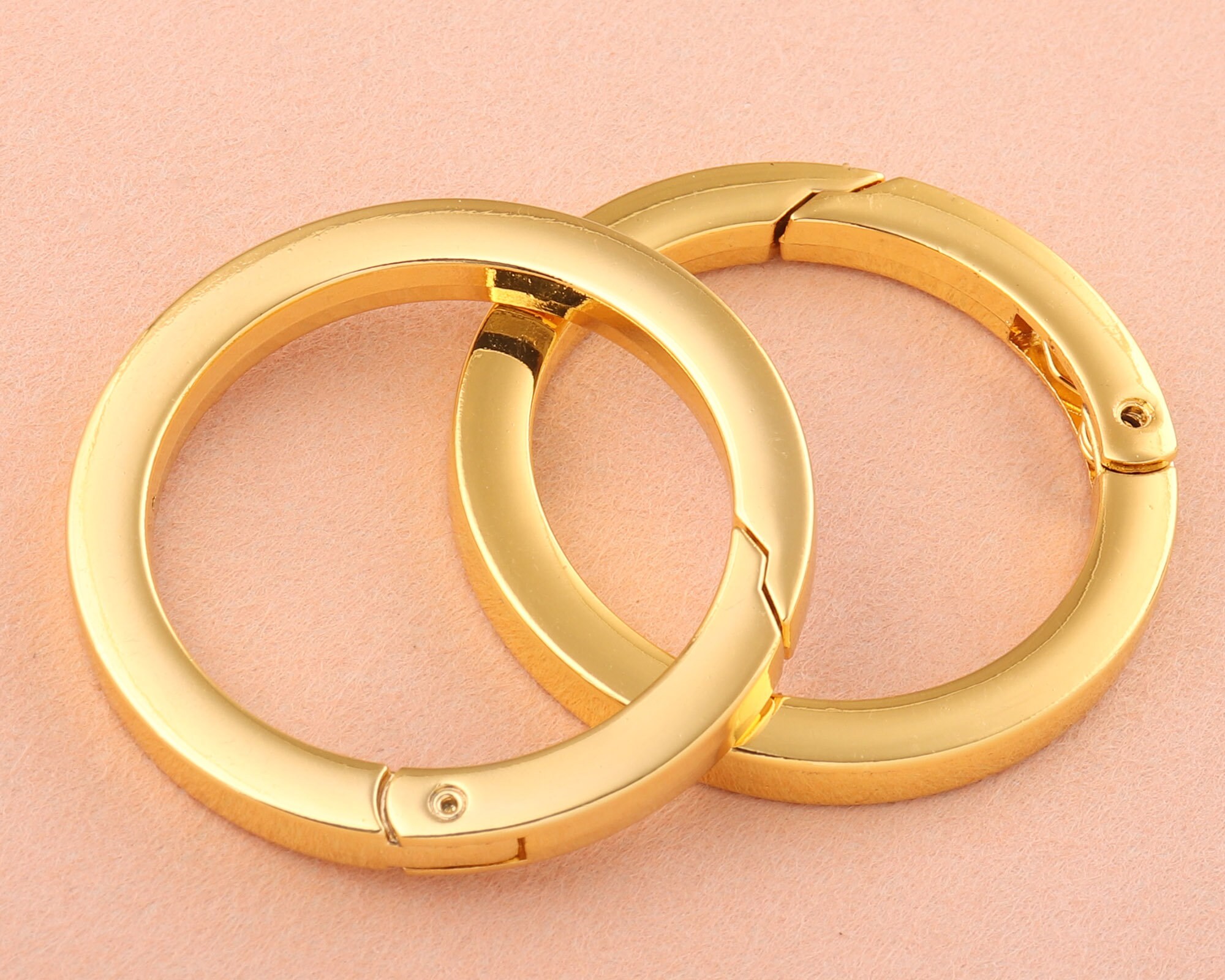 33mm Spring Round Ring Gate Spring Snap Hook Gate Silver O - Etsy