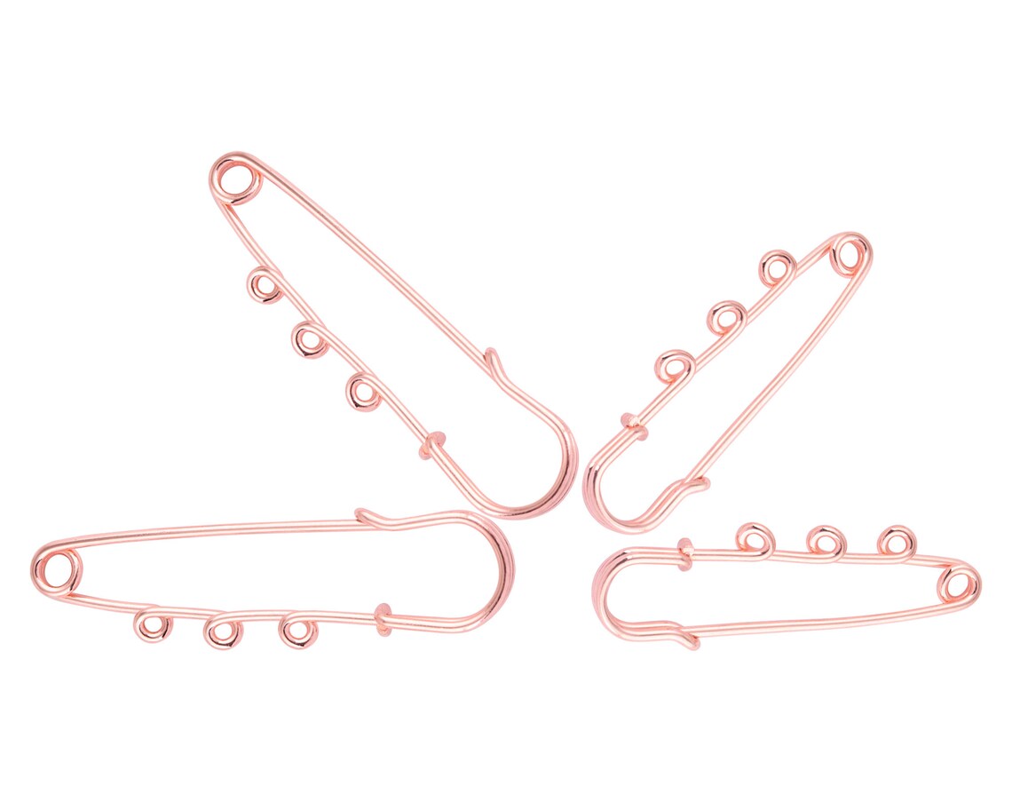 Rose Gold Large Safety Pins Metal Safety Jewelry Pin Brooch | Etsy