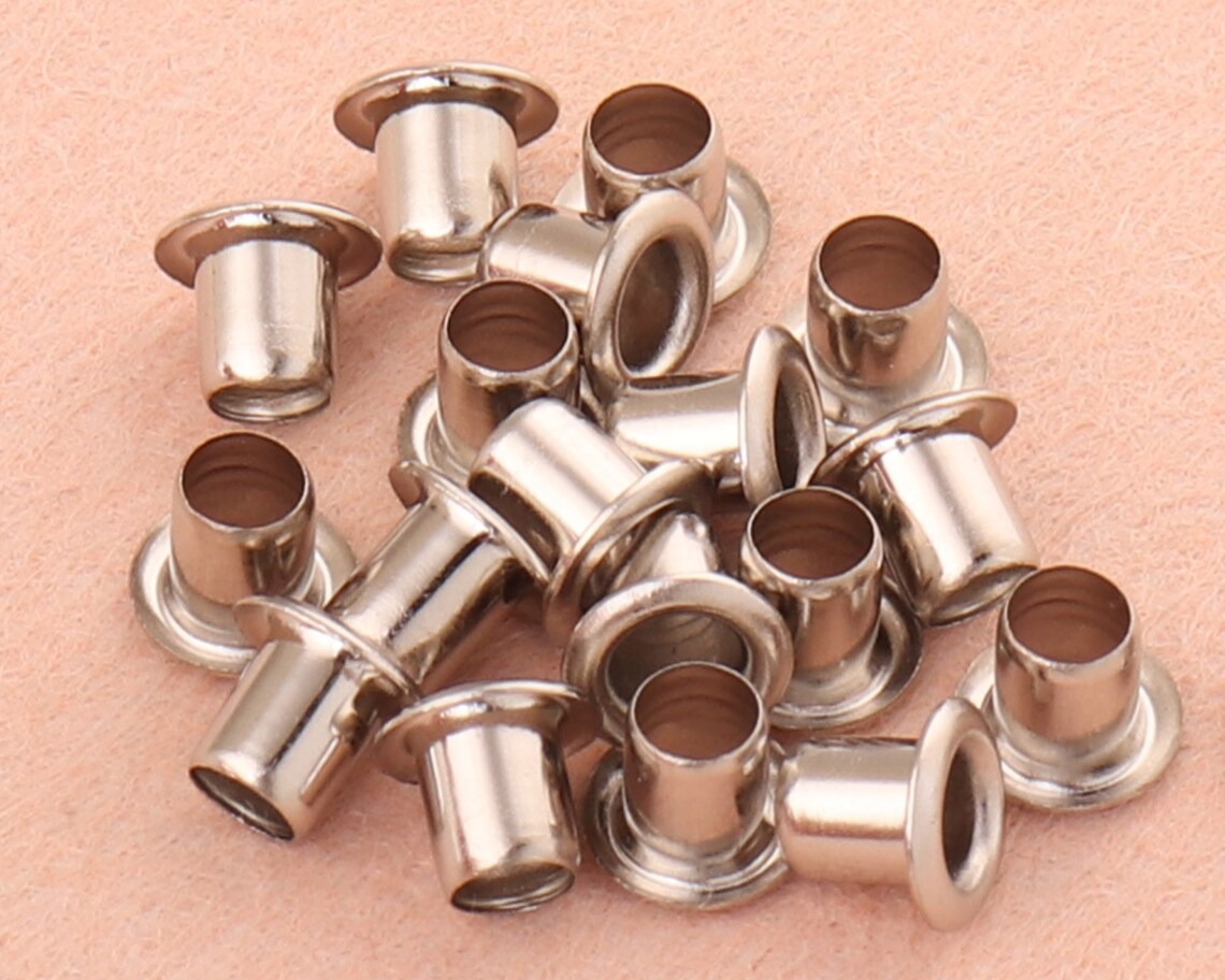 3mm Silver Eyelets Grommets With Washers Metal Grommets Rivets - Etsy
