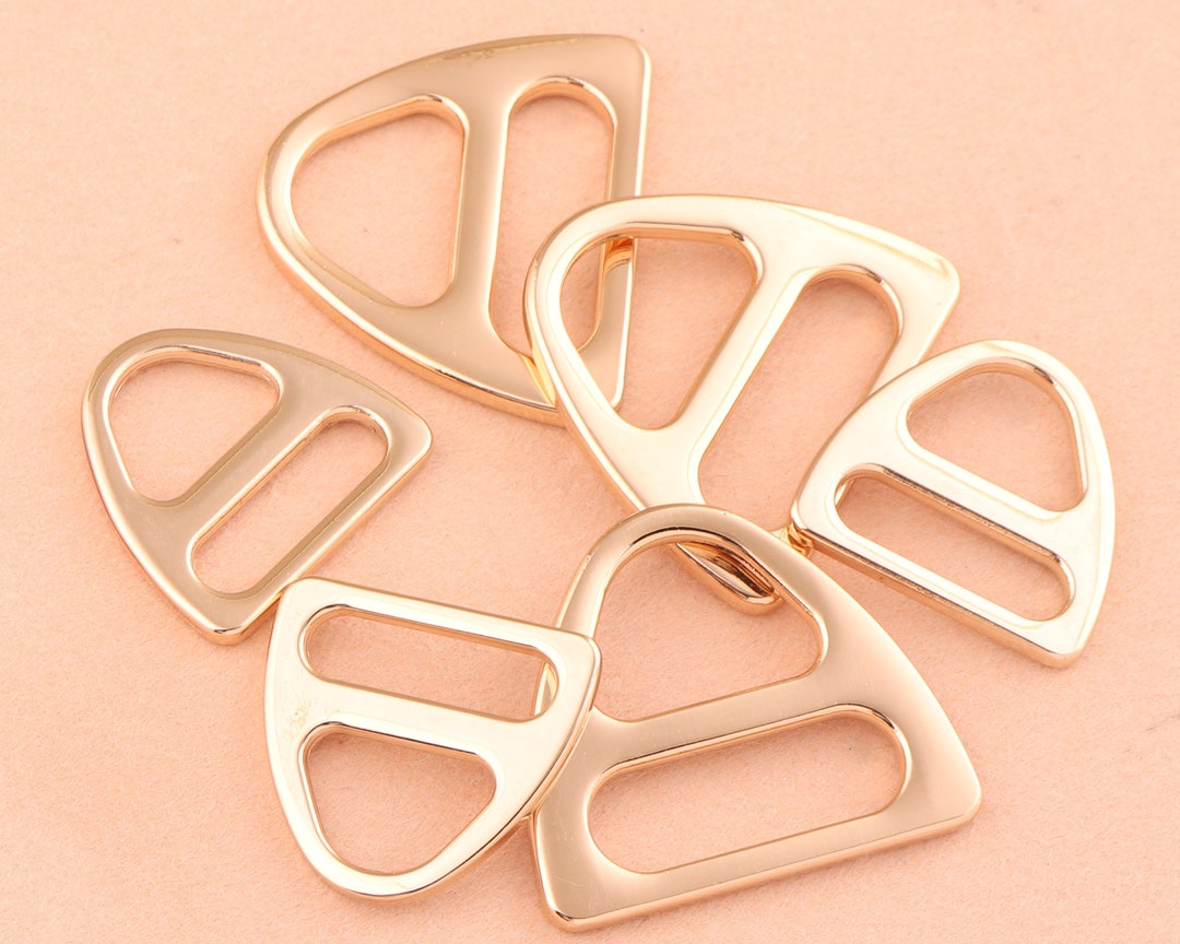 Light Gold Adjustable Belt Buckle Slide Buckles,triangle Metal Purse ...